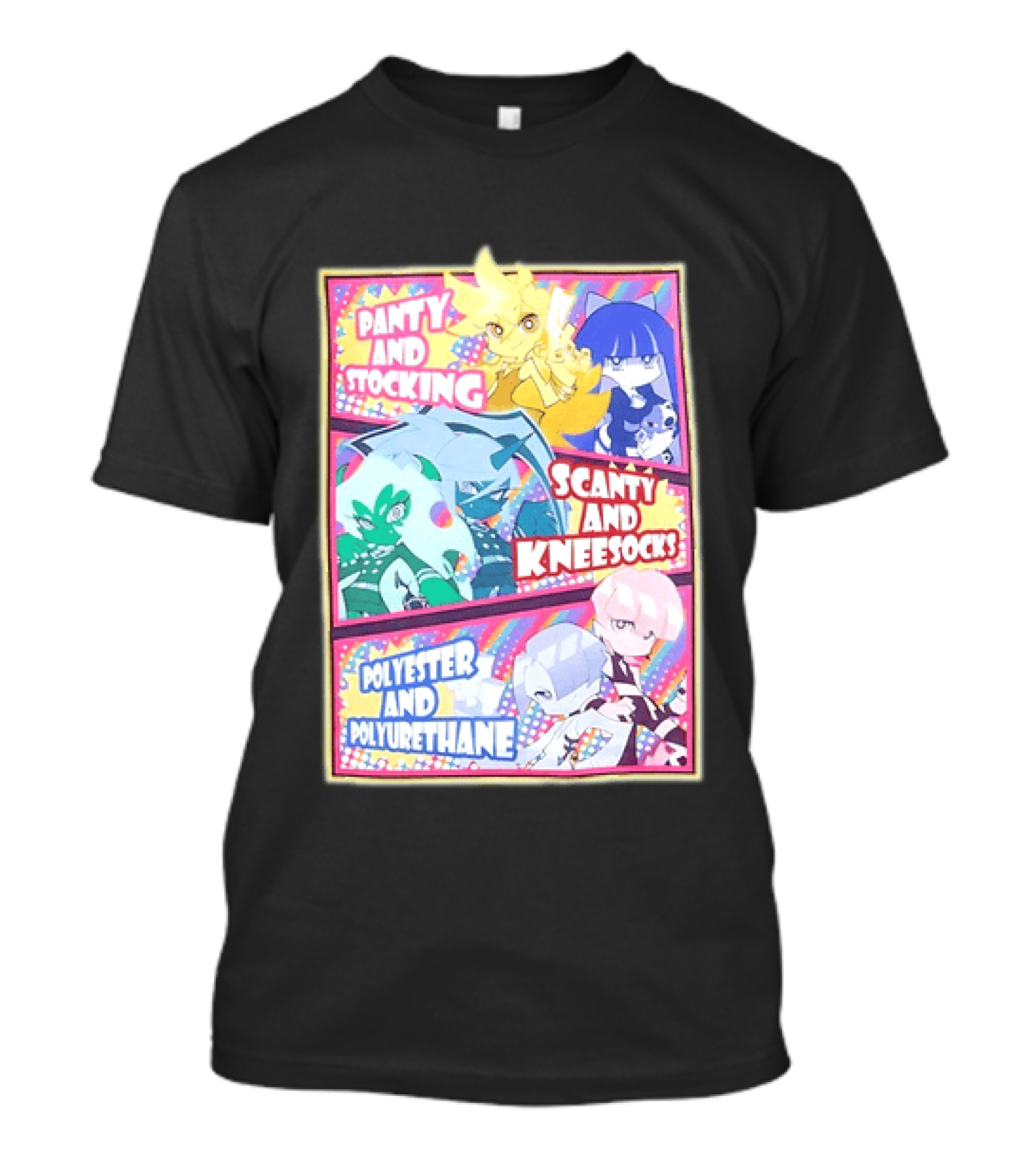 Panty And Stocking Scanty And Kneesocks Polyester And Polyurethane T-Shirt