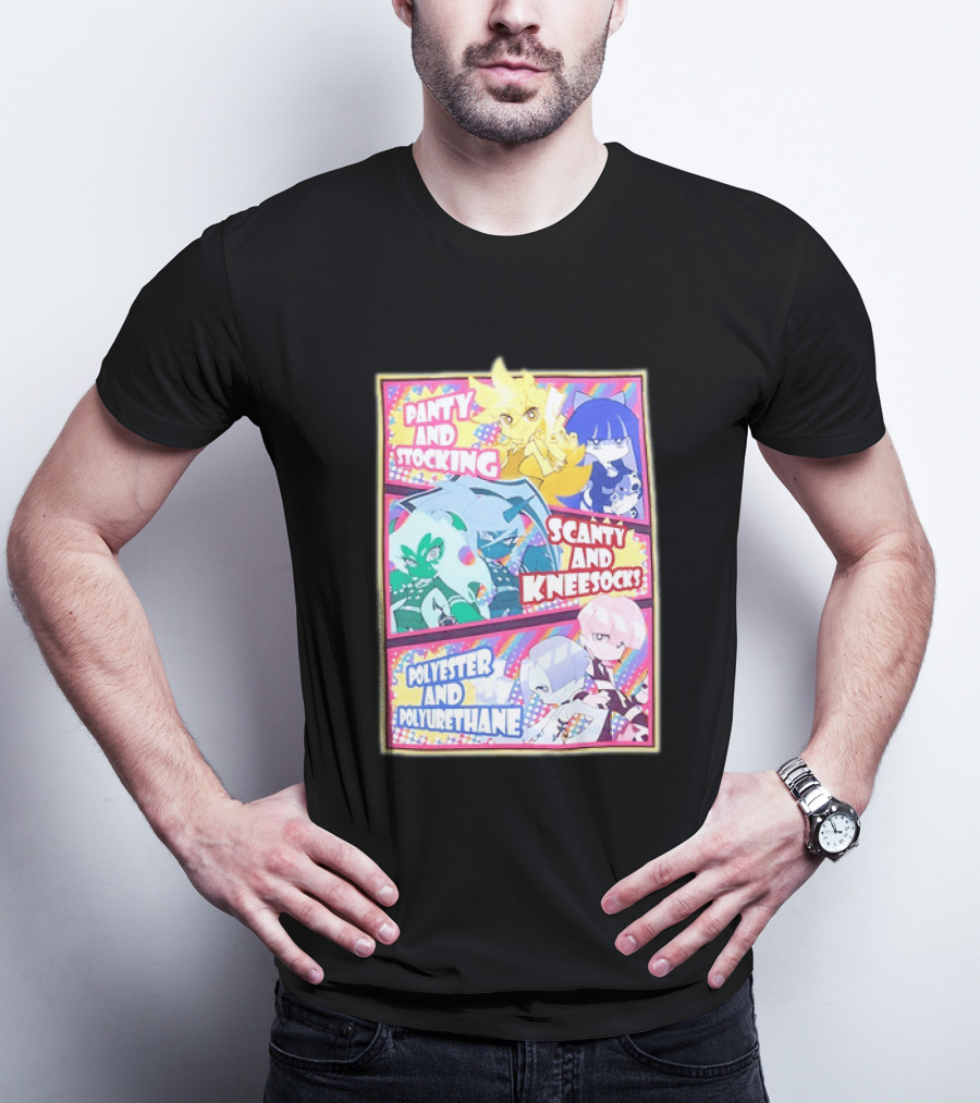 Panty And Stocking Scanty And Kneesocks Polyester And Polyurethane T-Shirt