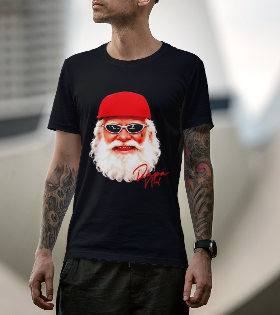 Papá Noel Santa Claus Christmas 2026 Red Cap Sunglasses Swag T-Shirt