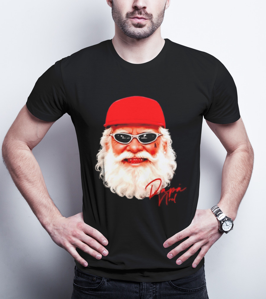 Papá Noel Santa Claus Christmas 2026 Red Cap Sunglasses Swag T-Shirt