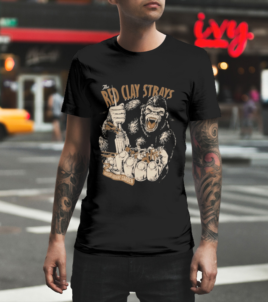 The Red Clay Strays Madison Square Garden New York 2026 Gorilla Empire State Building T-Shirt
