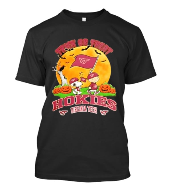 Trick Or Treat Hokies Virginia Tech Halloween VT Snoopy T-Shirt