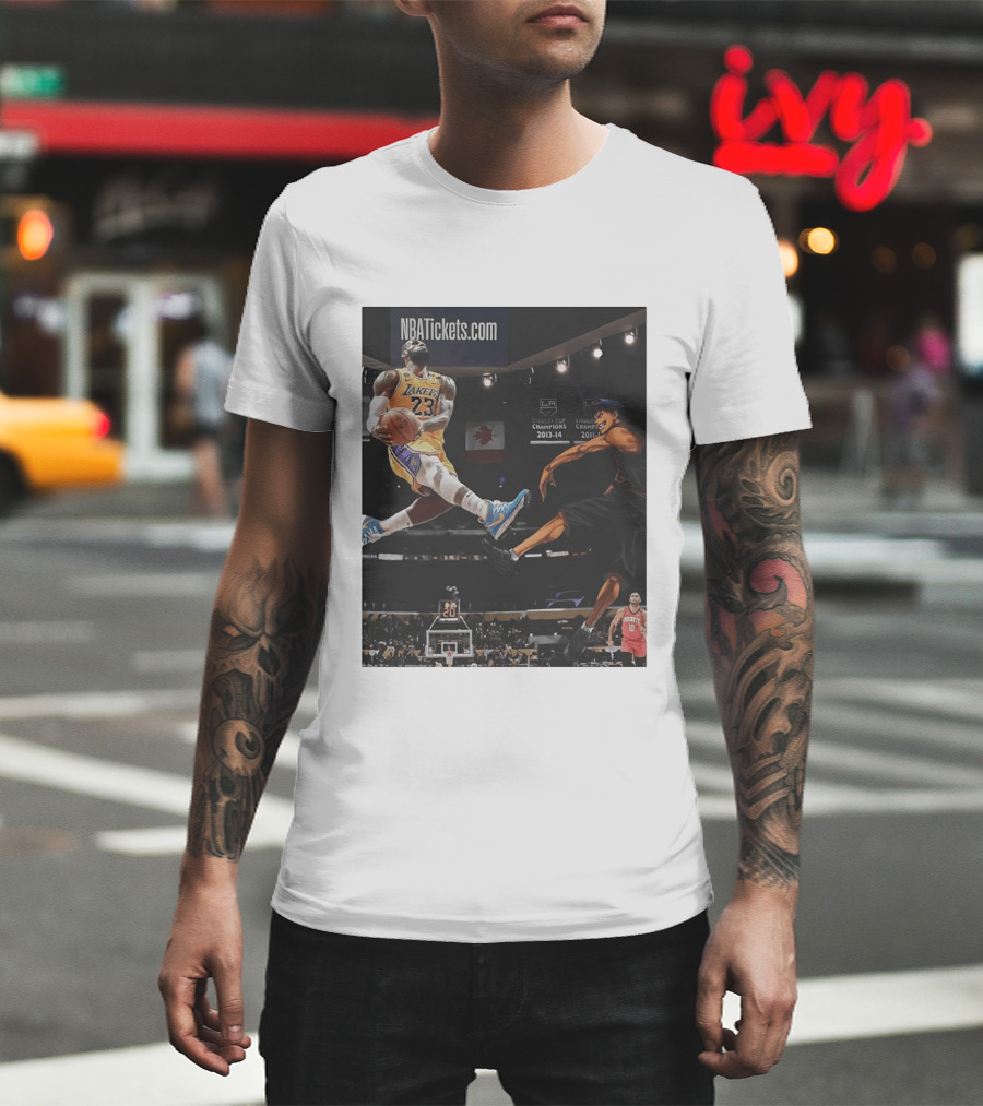 Alley Oop Lakers 23 NBA Anime Champions 2013 14 2017 18 T-Shirt