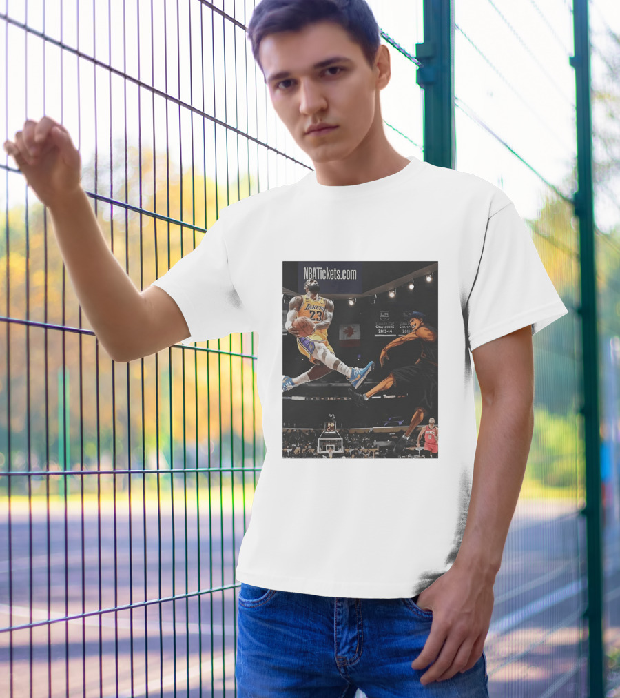 Alley Oop Lakers 23 NBA Anime Champions 2013 14 2017 18 T-Shirt