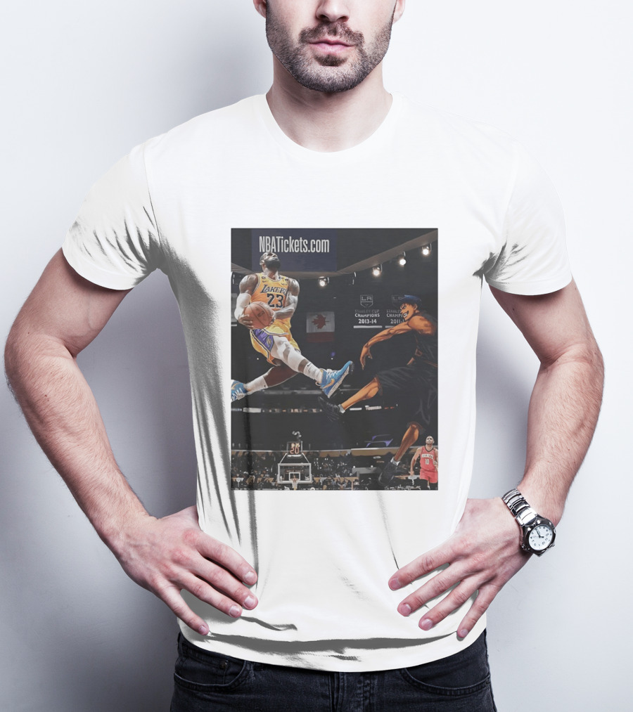 Alley Oop Lakers 23 NBA Anime Champions 2013 14 2017 18 T-Shirt
