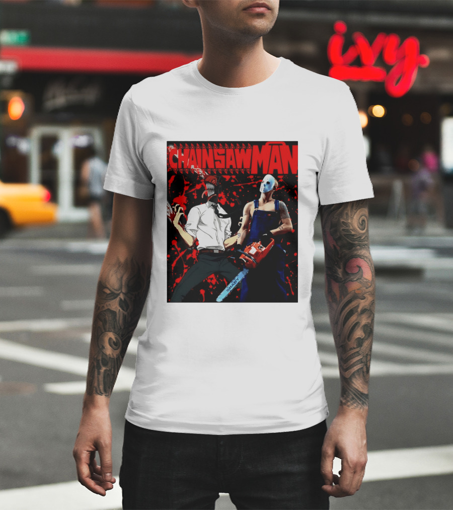 Chainsaw Man Shady Anime Horror T-Shirt