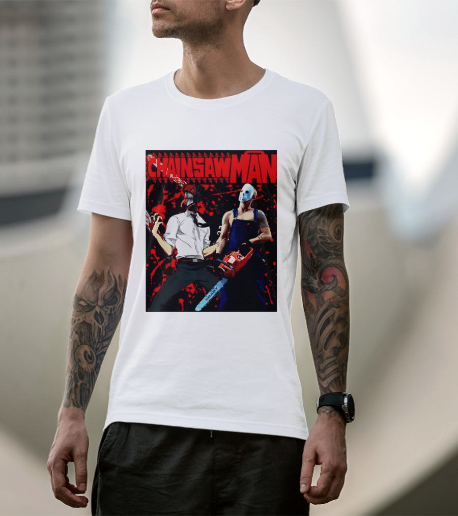 Chainsaw Man Shady Anime Horror T-Shirt
