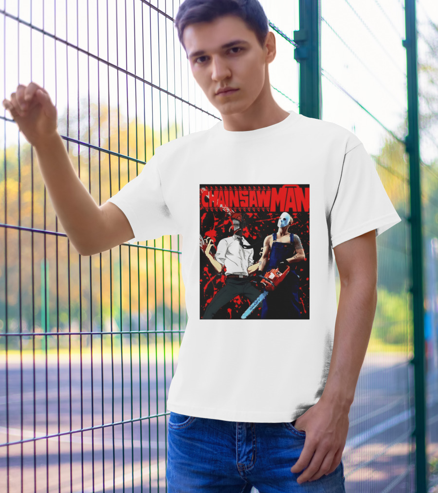 Chainsaw Man Shady Anime Horror T-Shirt