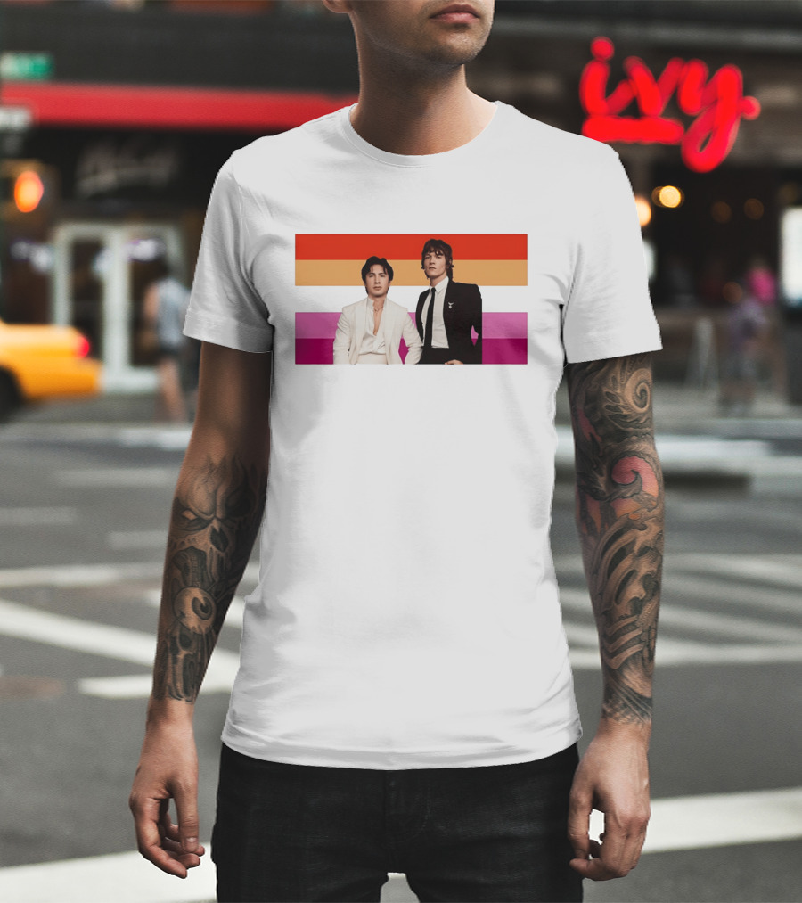 Hudson Williams Connor Storrie Lesbian Pride Flag Themes T-Shirt