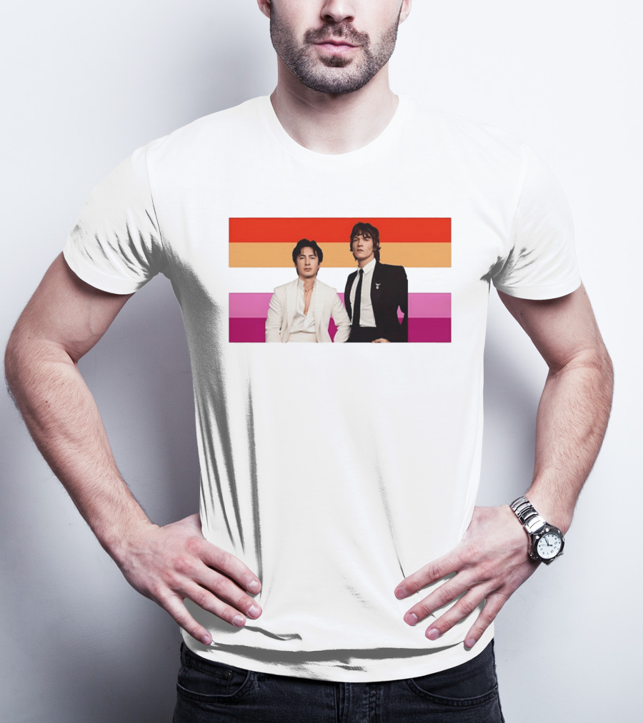 Hudson Williams Connor Storrie Lesbian Pride Flag Themes T-Shirt