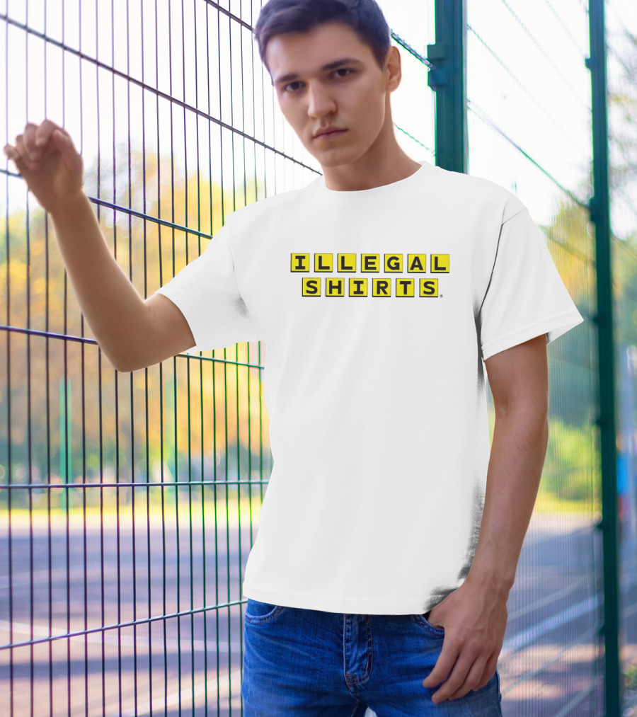 Illegal Waffle House Yellow Crossword Illegal T-Shirt