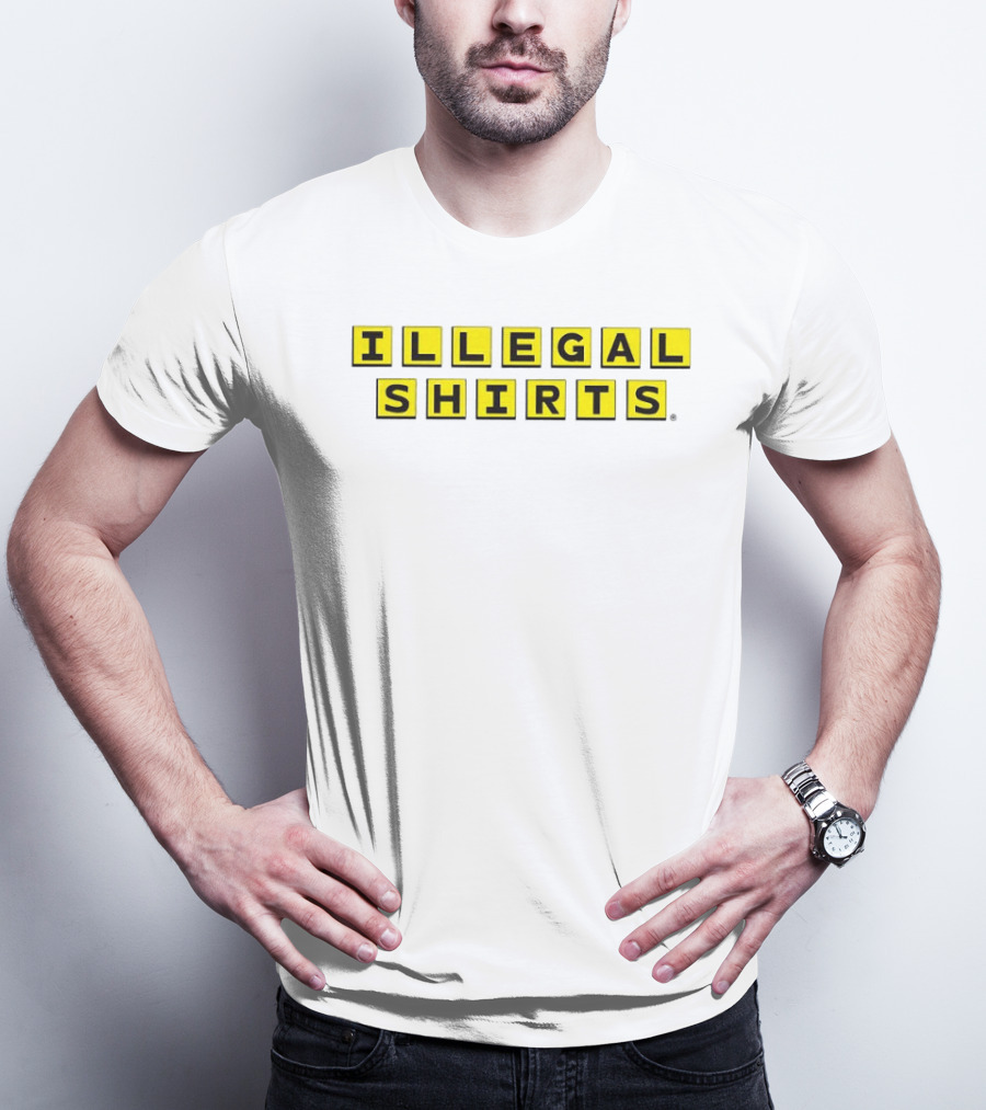 Illegal Waffle House Yellow Crossword Illegal T-Shirt