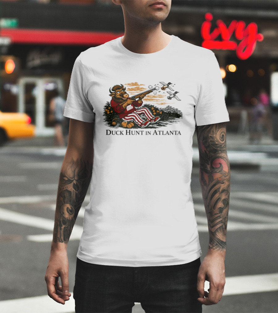 Indiana Hoosiers Duck Hunt In Atlanta Sports Fan T-Shirt