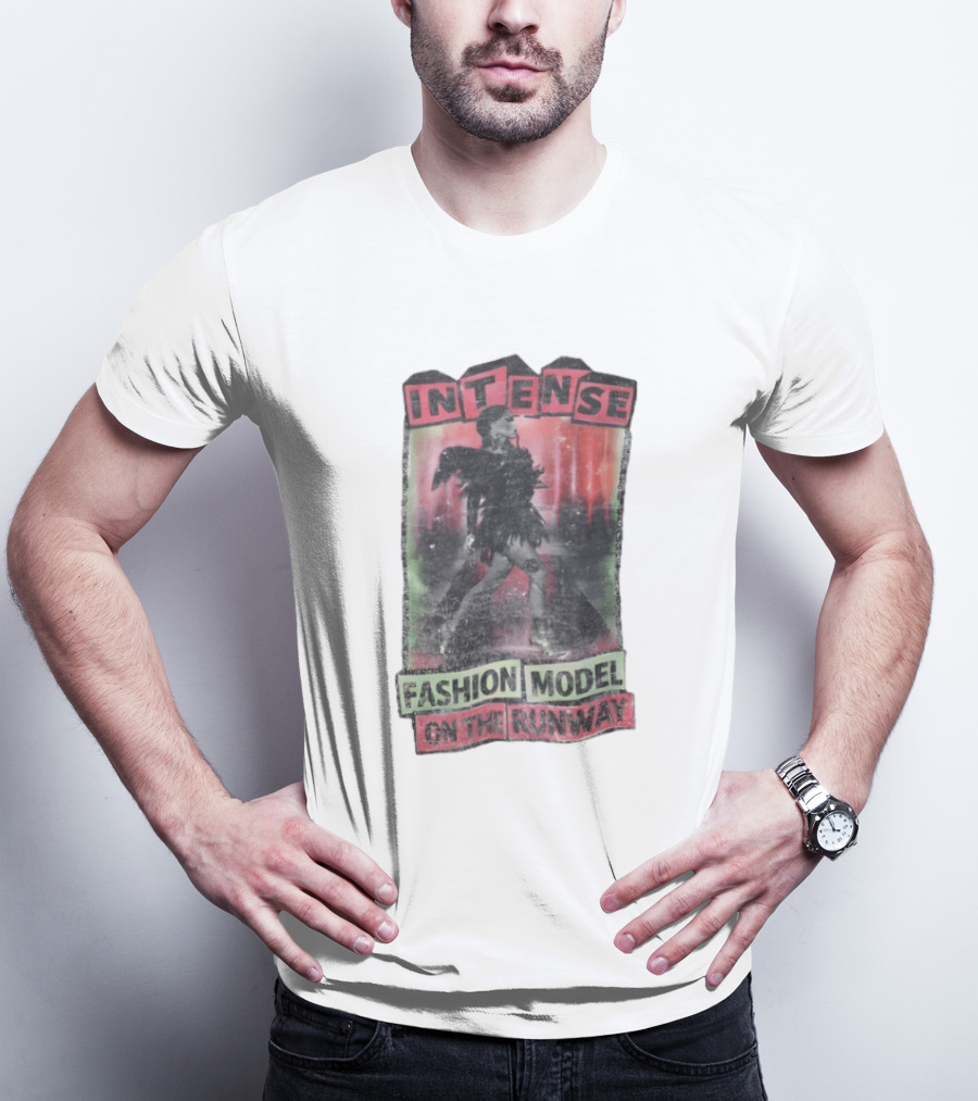 Intense Fashion Model On The Runway T-Shirt