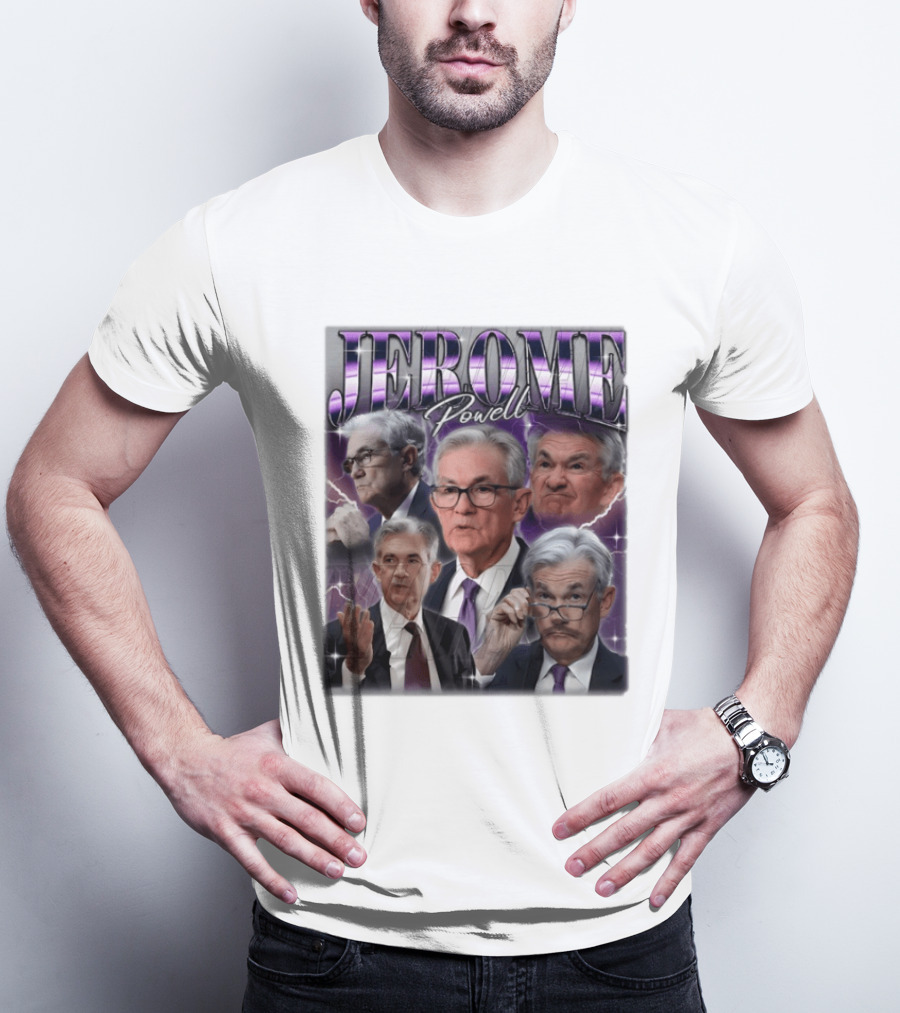 Jerome Powell Collage Multiple Expressions And Poses T-Shirt