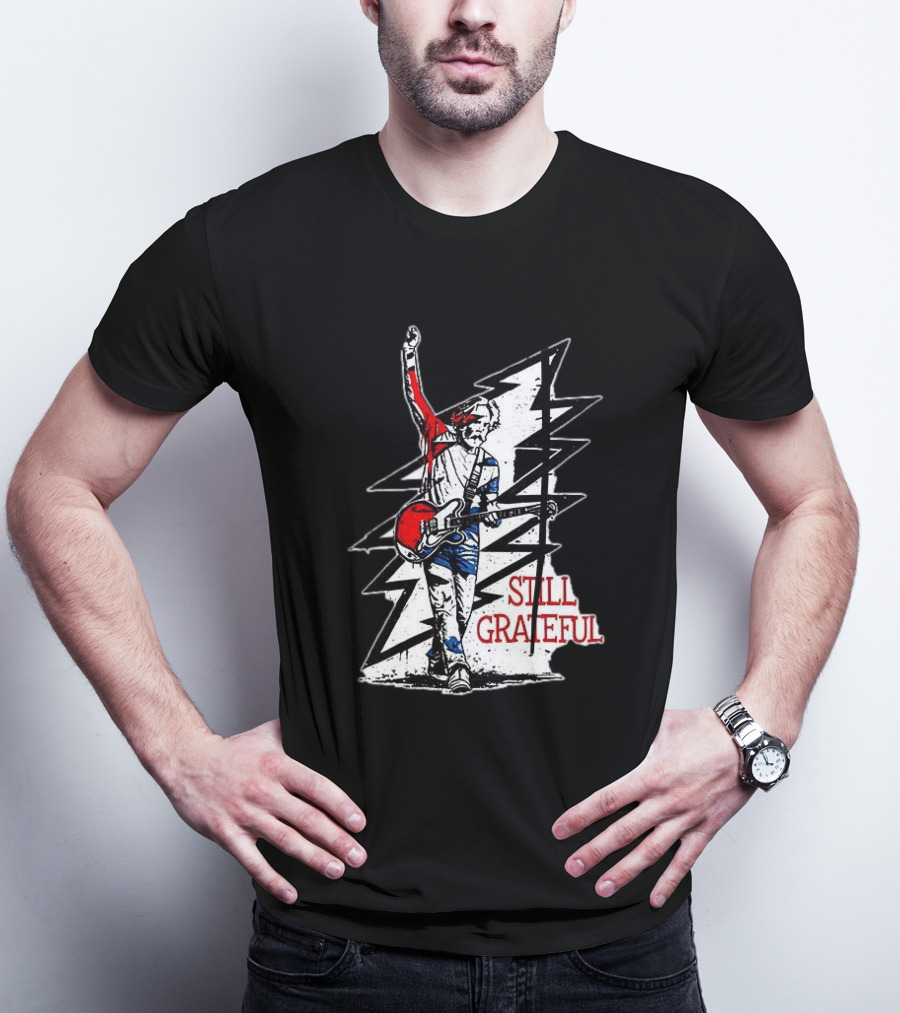 Bob Weir Still Grateful Lightning Bolt Guitar T-Shirt