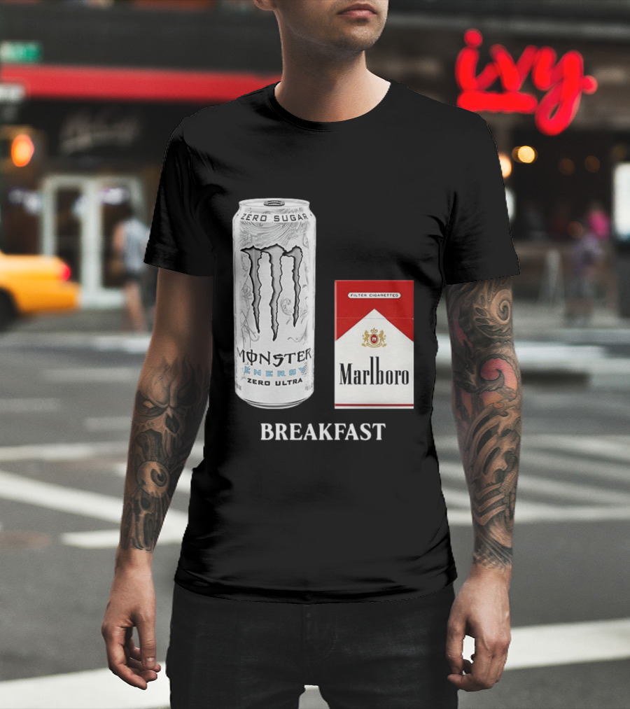 Monster Zero Ultra Marlboro Red Breakfast Combo T-Shirt