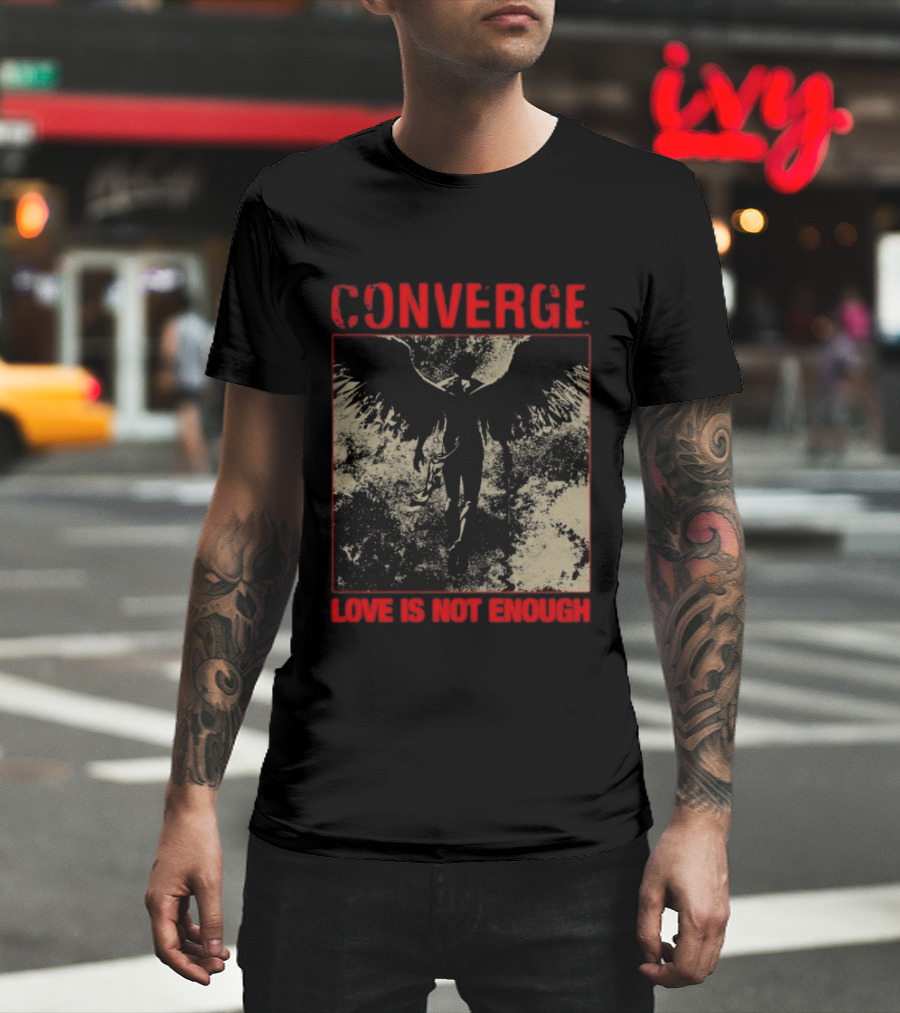 Converge Love Is Not Enough Angel Wings T-Shirt