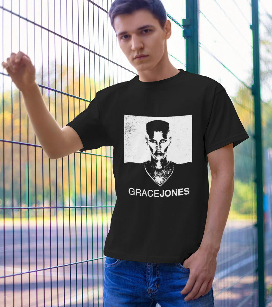 Grace Jones Classic Style Minimalist T-Shirt