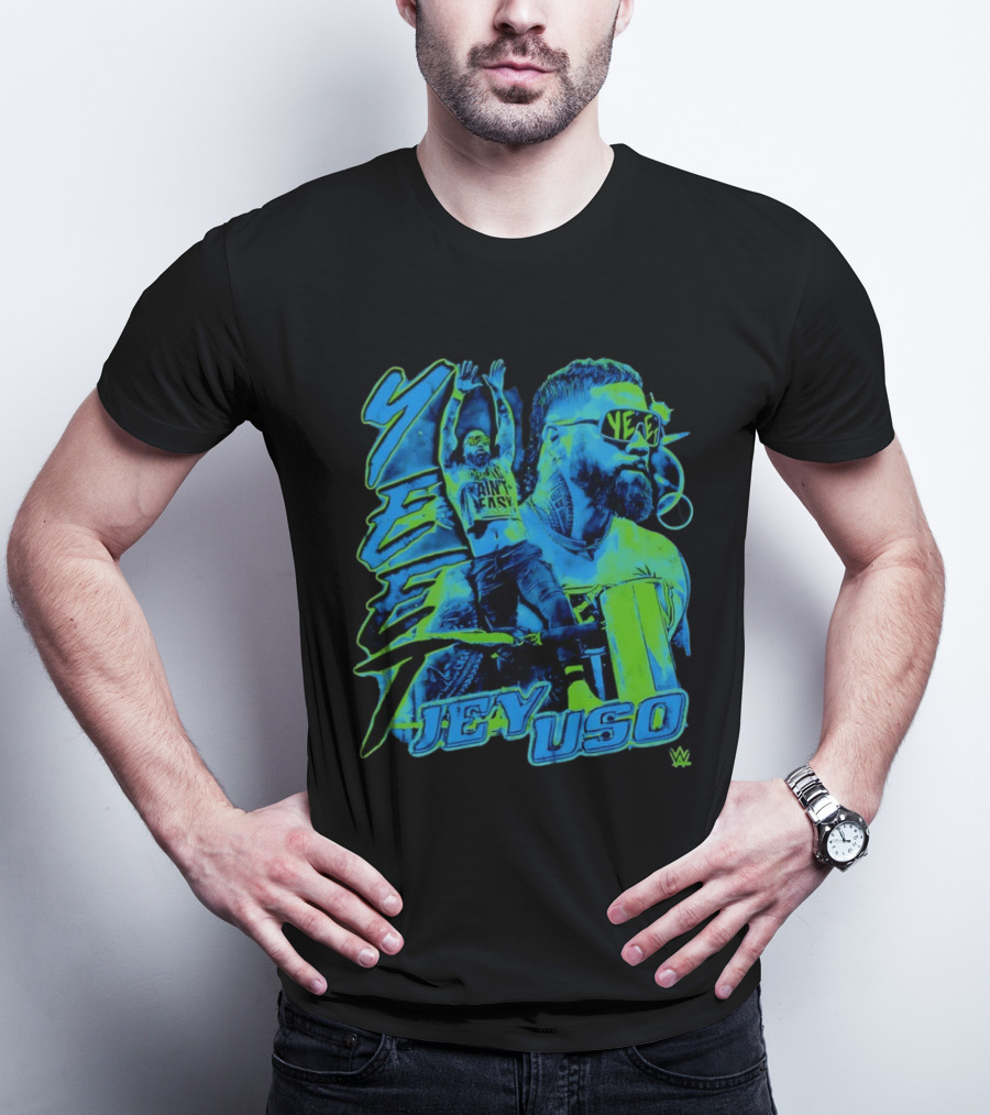 Jey Uso Yeet Ain't Easy WWE Grunge T-Shirt