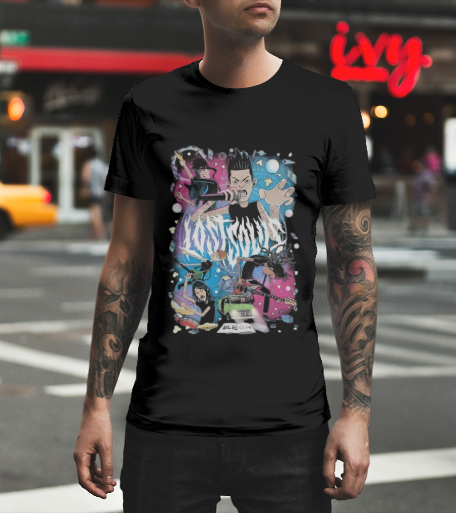 Lost Souls Lore Punk Band Anime Style Bleach T-Shirt