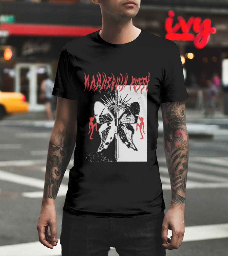 Mannequin Pussy Butterfly Gothic Aesthetic With Dancing Figures T-Shirt