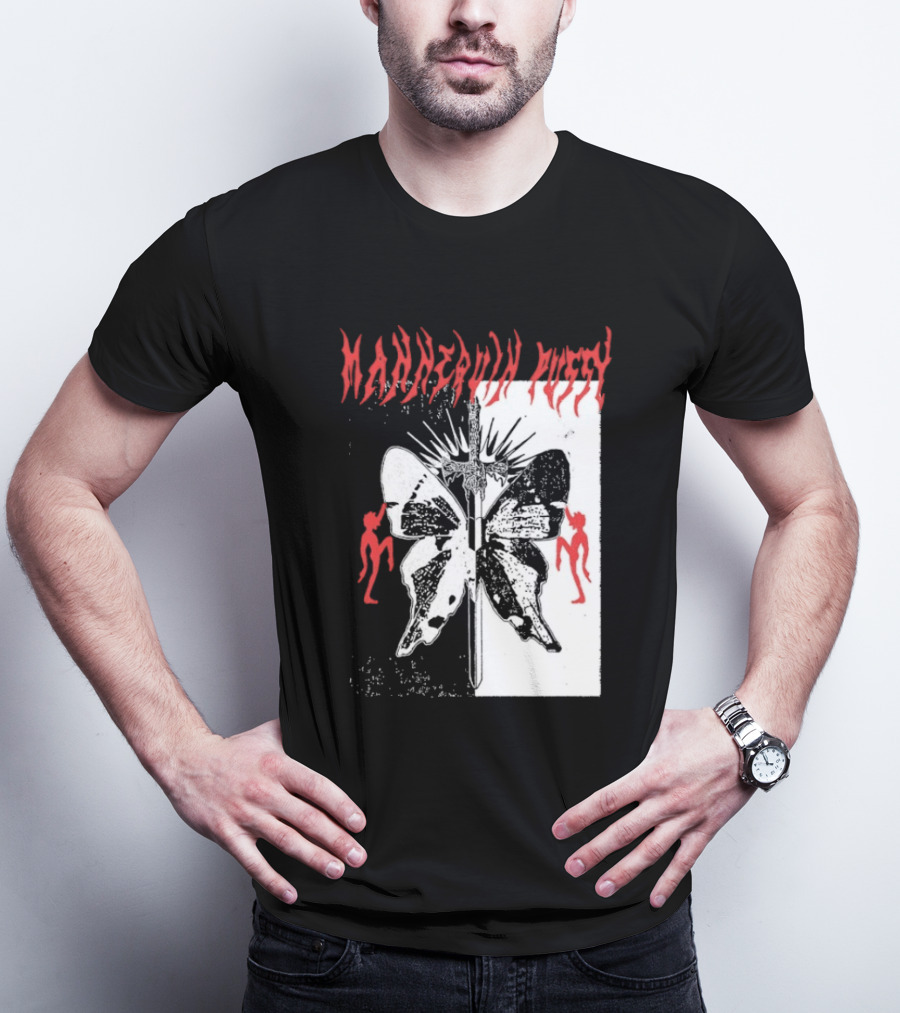 Mannequin Pussy Butterfly Gothic Aesthetic With Dancing Figures T-Shirt
