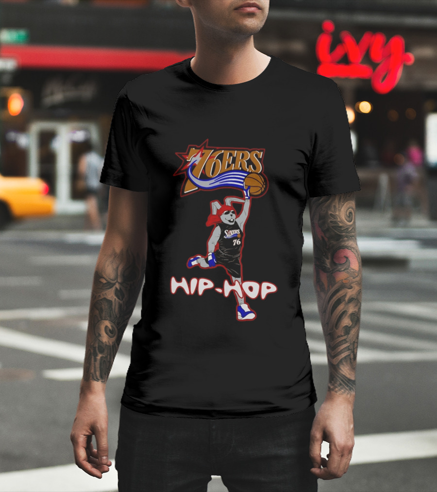 Philadelphia 76ers Hip Hop Basketball Mascot 76ers T-Shirt