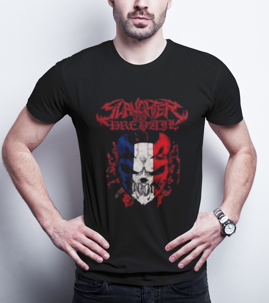 Slaughter To Prevail Mask Paris Pop Up Bataclan France 12 January 2026 Grizzly Winter Tour T-Shirt