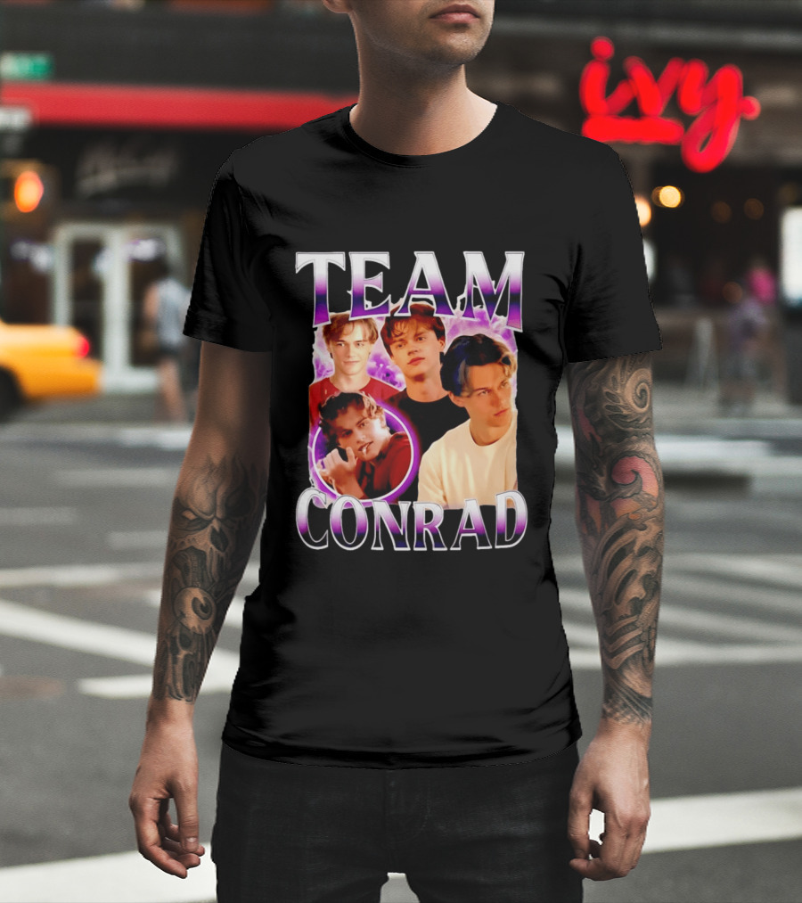 Team Conrad Fan Favorite Characters Collage 90s T-Shirt