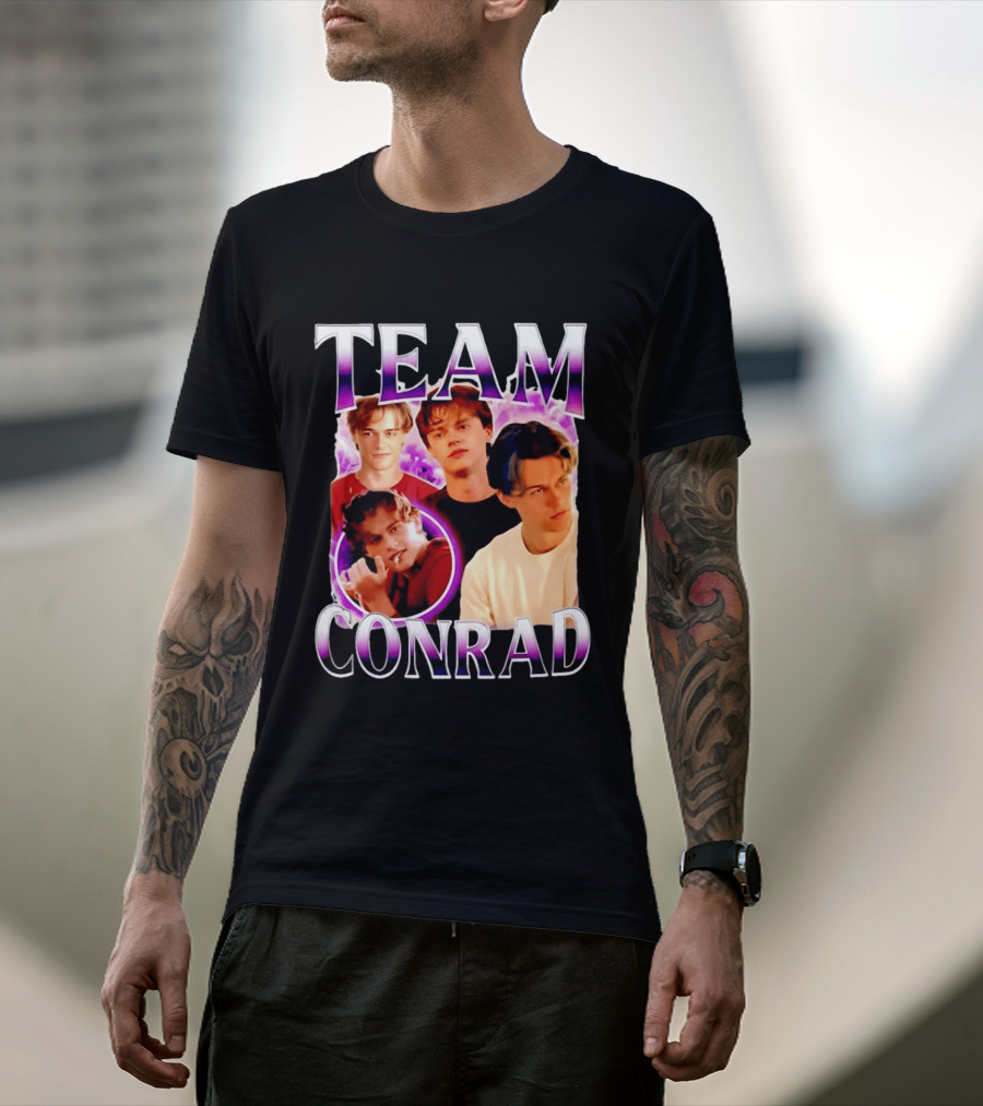 Team Conrad Fan Favorite Characters Collage 90s T-Shirt