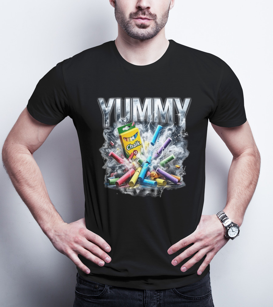 Yummy Chalk Explosion 12 Pack Colorful Creativity T-Shirt