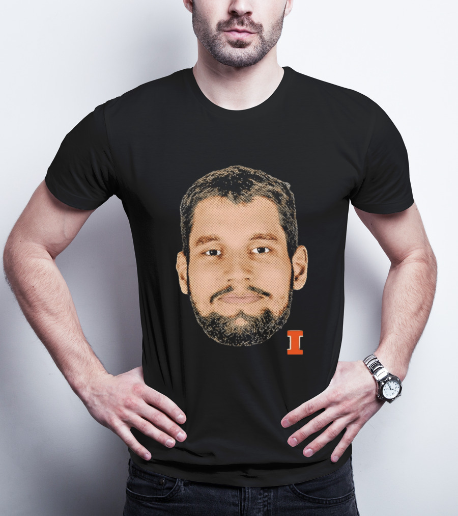 Tomislav Ivisic Illinois Fighting Illini Big Head I T-Shirt
