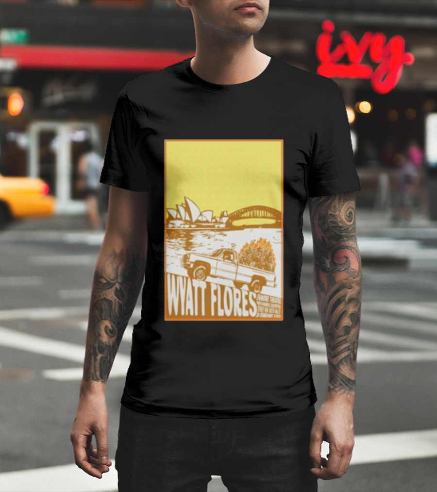 Wyatt Flores Sydney Opera House February 18 2026 Retro Truck Art New South Wales T-Shirt