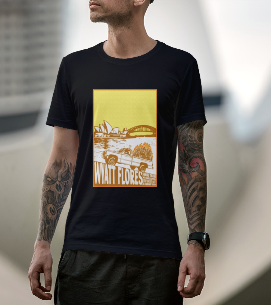 Wyatt Flores Sydney Opera House February 18 2026 Retro Truck Art New South Wales T-Shirt