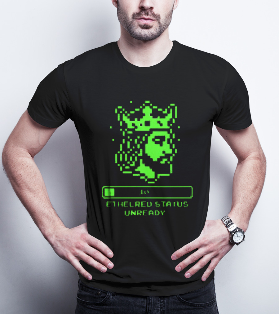 Ethelred Status Unready King Of The English Pixel Art Crown T-Shirt