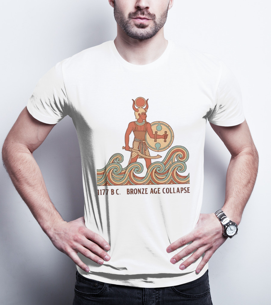 1177 BC Bronze Age Collapse Sea People Ancient Mediterranean Warrior T-Shirt