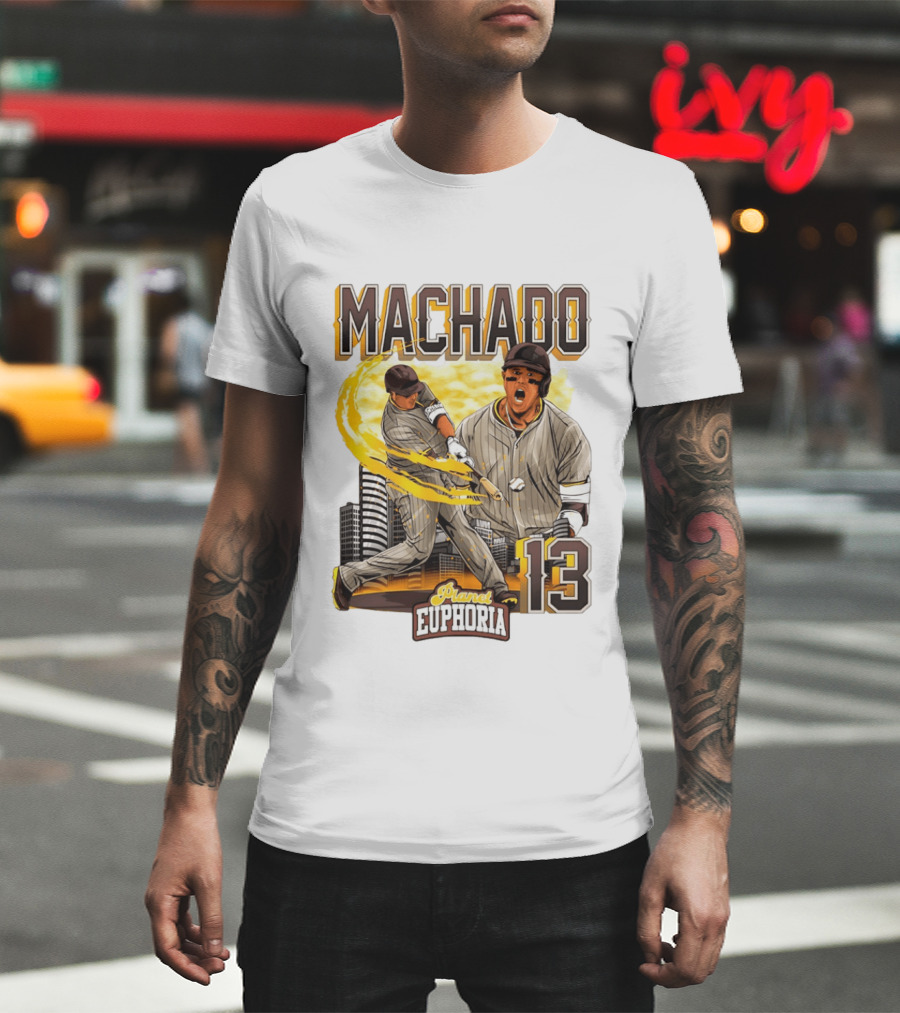 Manny Machado 13 San Diego Padres Planet Euphoria T-Shirt