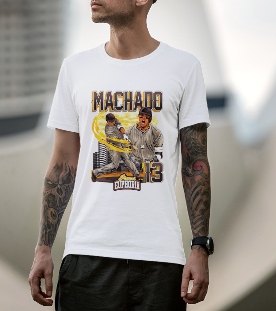 Manny Machado 13 San Diego Padres Planet Euphoria T-Shirt
