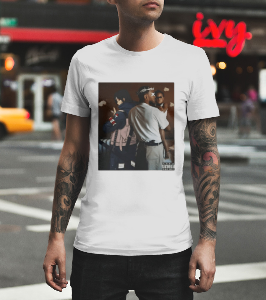 Mr Morale Kendrick Lamar Naruto Sasuke Collaboration T-Shirt