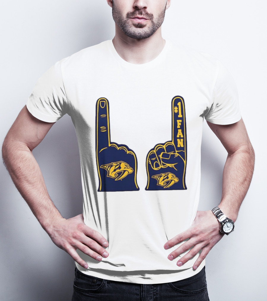 Nashville Predators #1 Fan Foam Finger T-Shirt