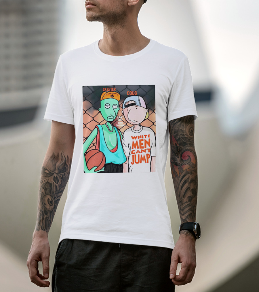 Skeeter Doug Basketball White Men Can't Jump Cartoon Characters T-Shirt
