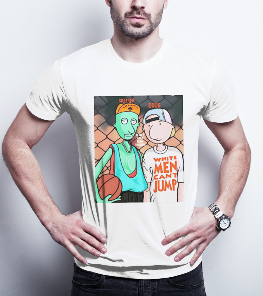 Skeeter Doug Basketball White Men Can't Jump Cartoon Characters T-Shirt