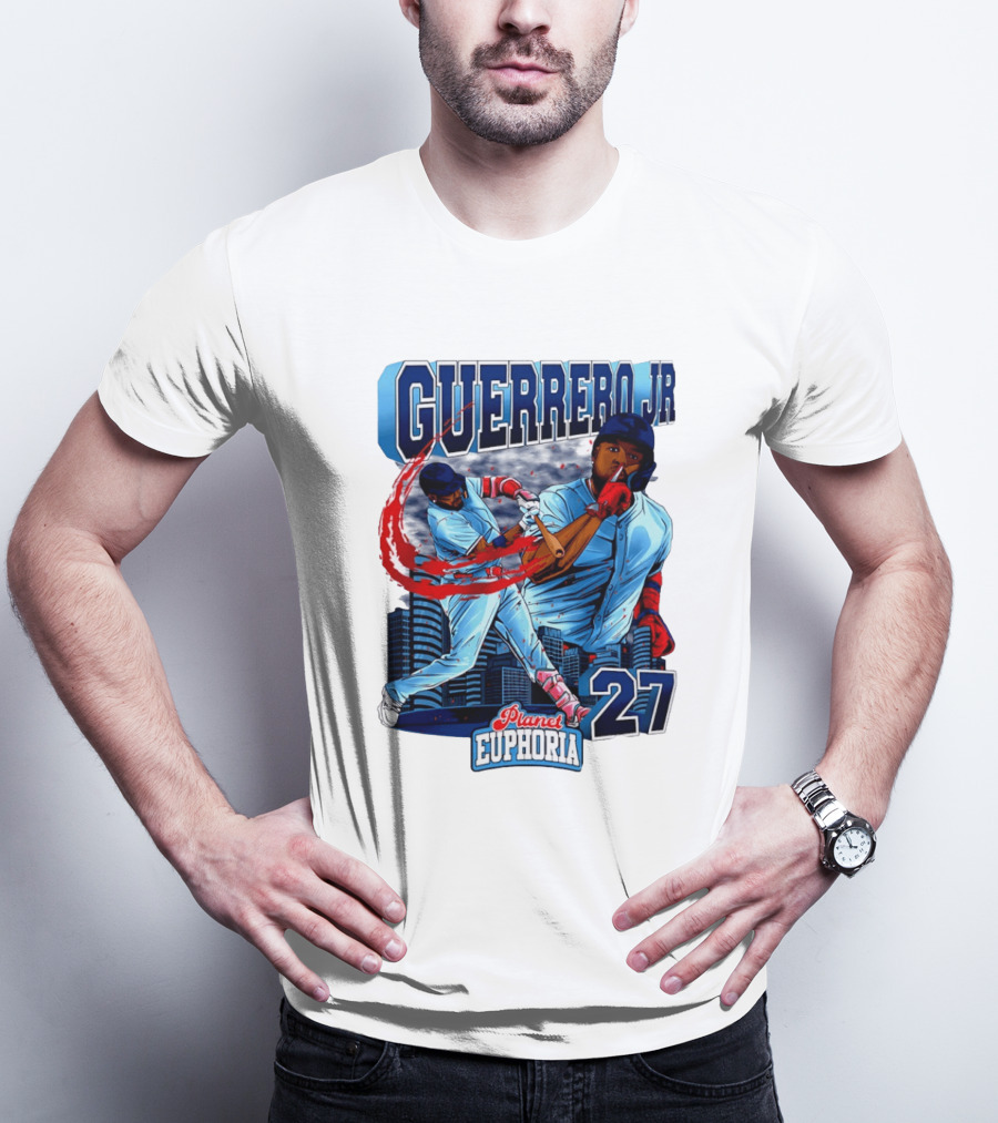 Guerrero Jr Planet Euphoria 27 Blue Jays Baseball Toronto T-Shirt