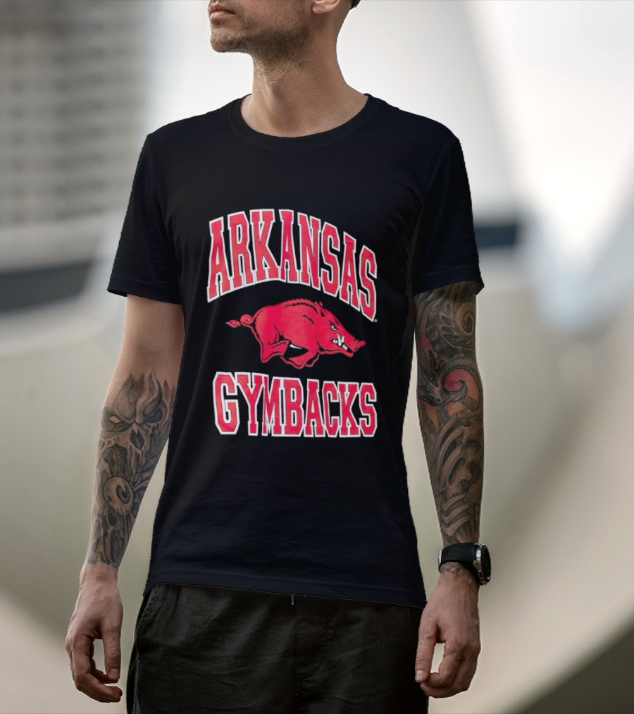 Arkansas Razorbacks Gymbacks Red Pig T-Shirt