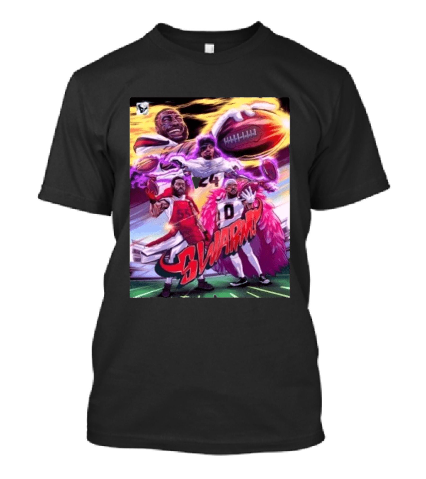 Houston Texans Swarm 2026 Football Legends Illustrated T-Shirt