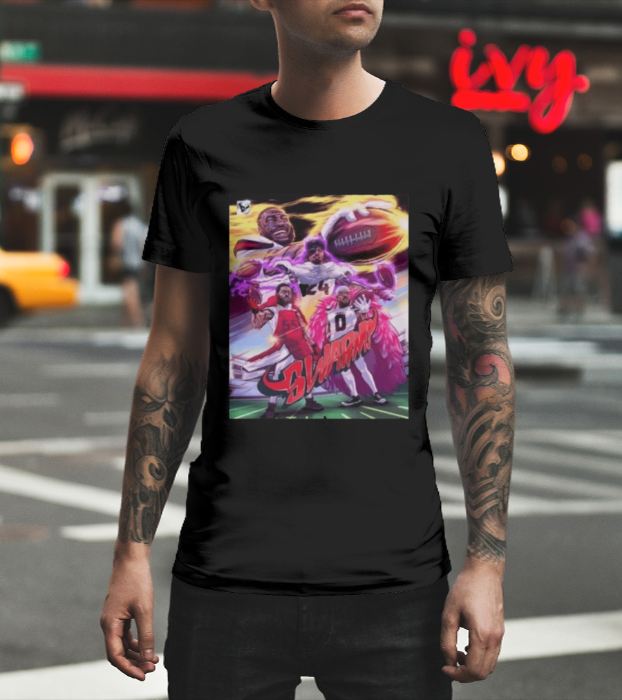 Houston Texans Swarm 2026 Football Legends Illustrated T-Shirt