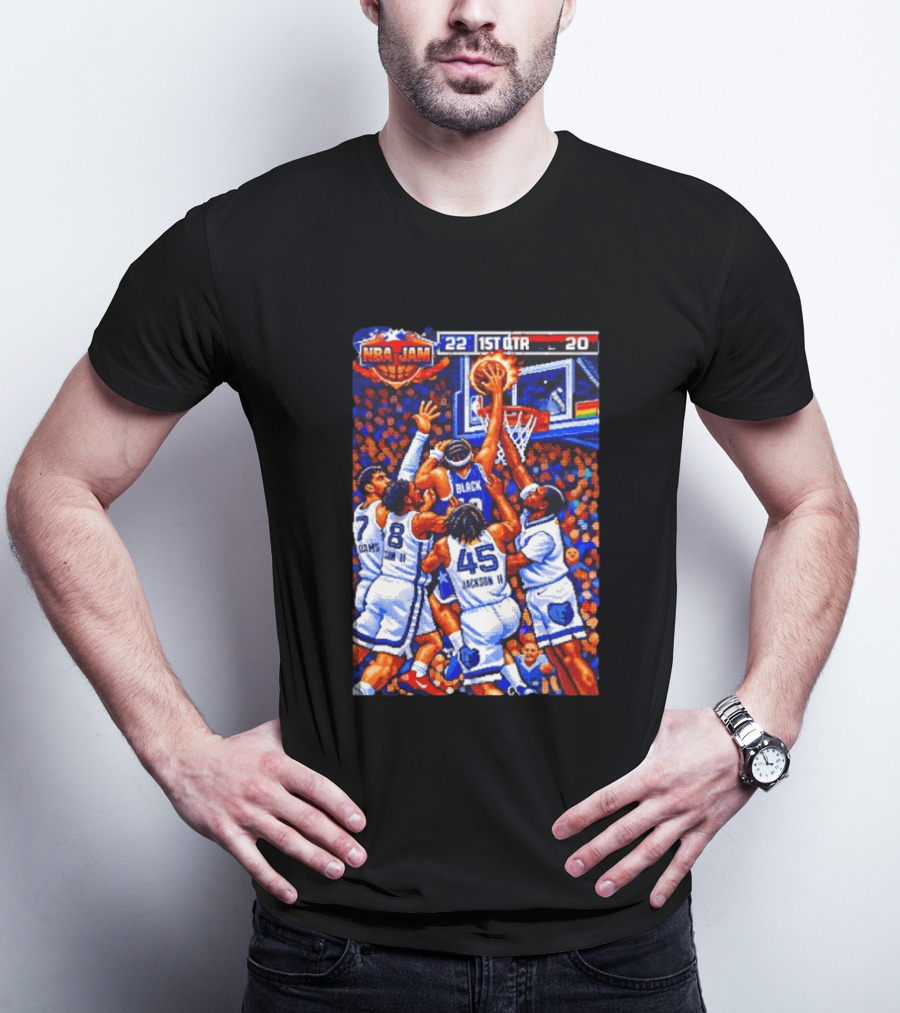 NBA Jam Memphis Grizzlies Adams Jackson Jr Black Players 22 1st QTR 20 T-Shirt