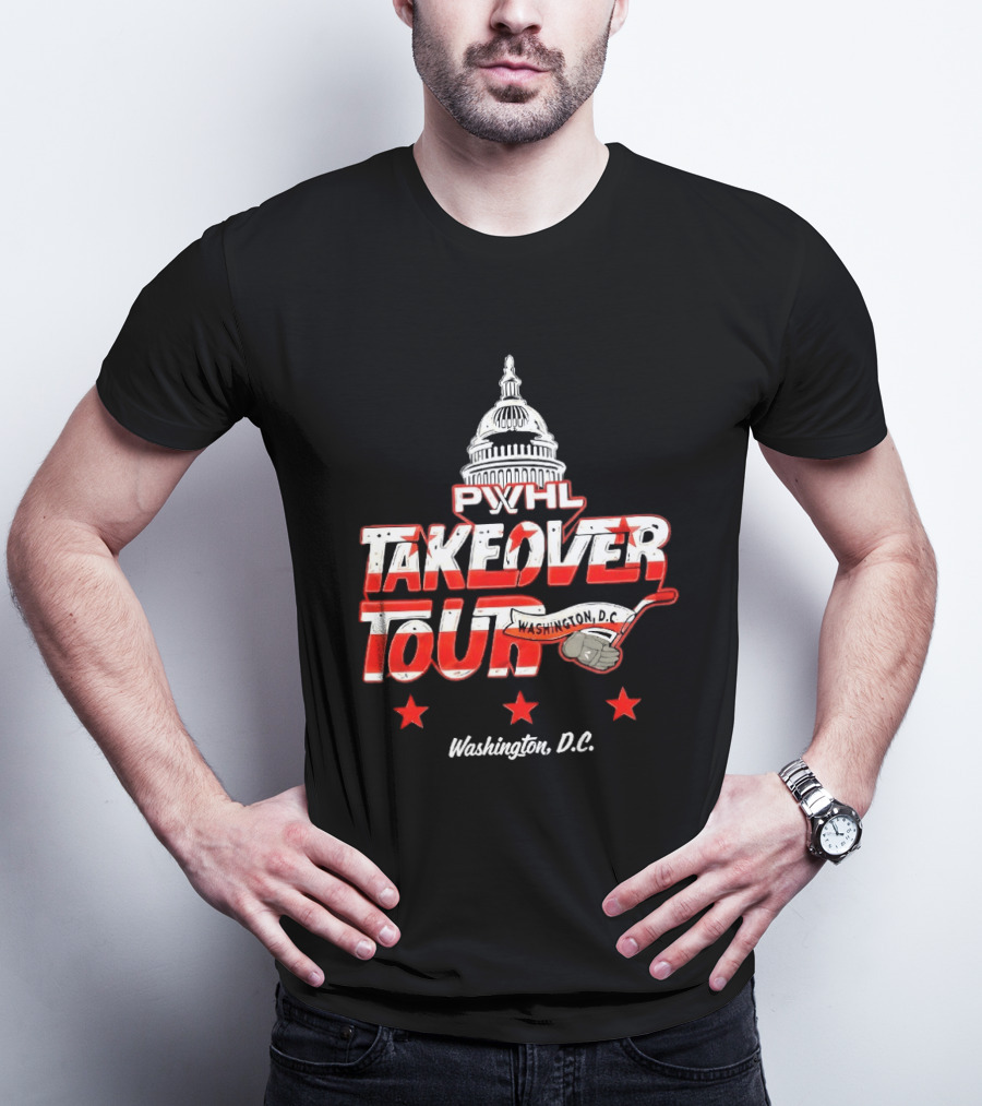 PWHL Takeover Tour Washington D.C. Capitol Stars T-Shirt