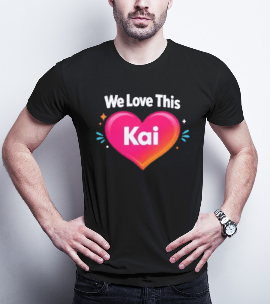 We Love This Kai Heart Design With Colorful Accents T-Shirt